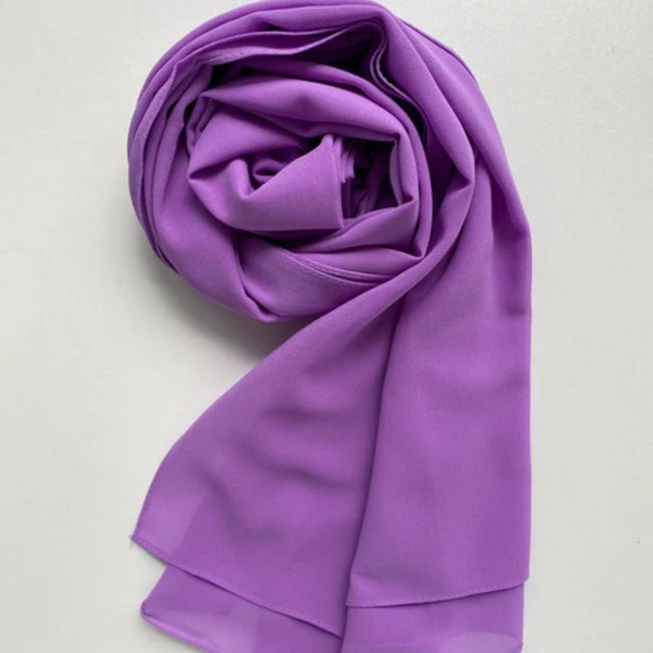 Classic Chiffon Hijab - Egg plant – Sakafat
